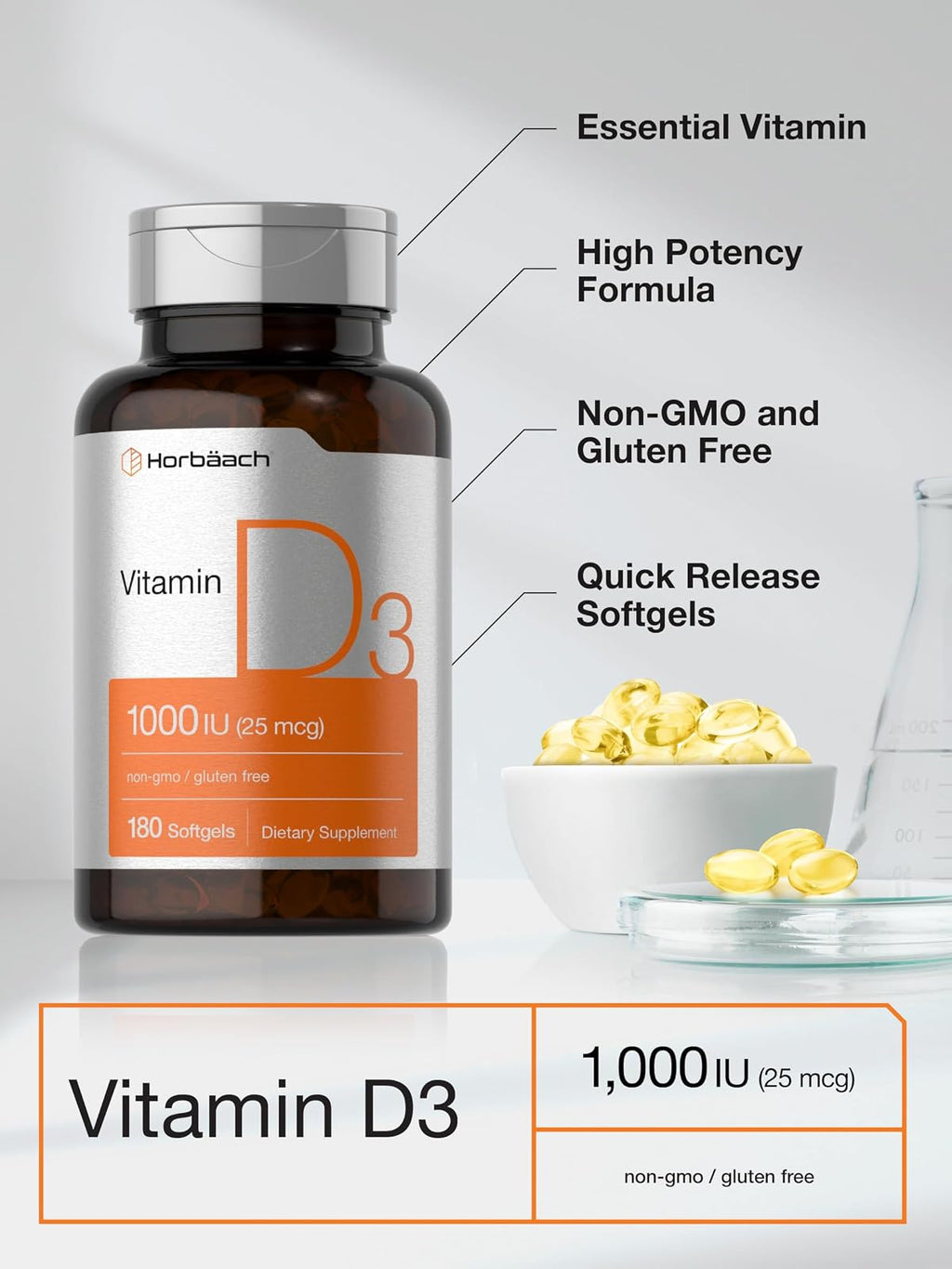 Vitamin D3 1000 IU for mood support