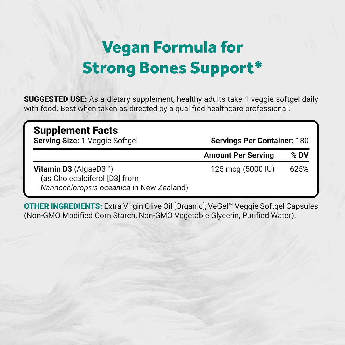 Vitamin D3 125 mcg for bone health