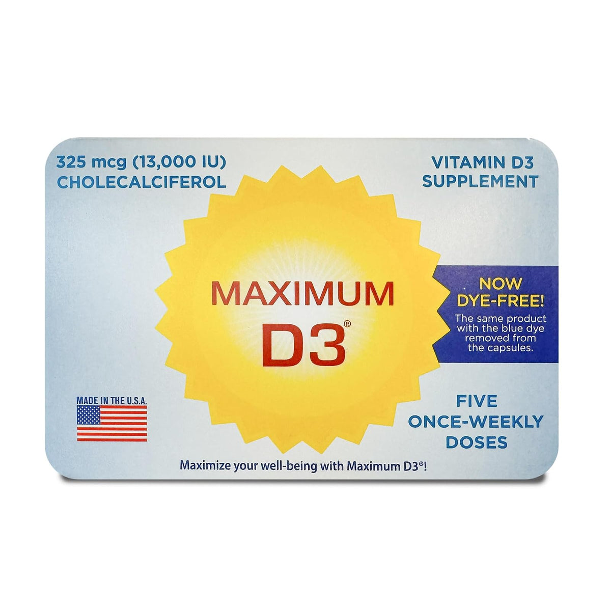 Vitamin D3 13000 IU capsules