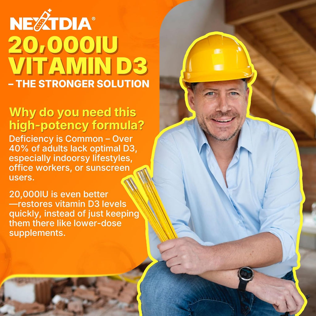 Vitamin D3 20,000 IU for energy boost