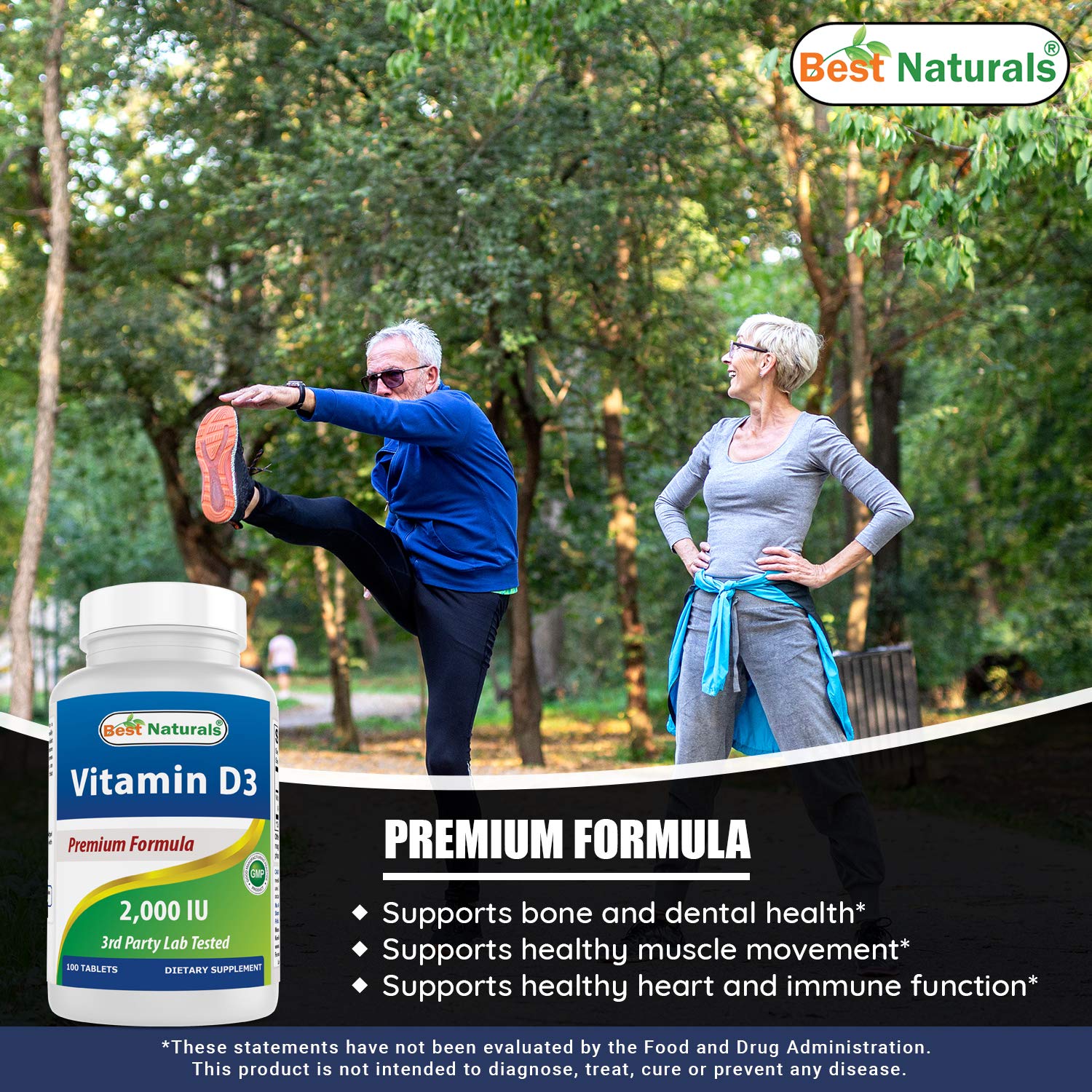 Vitamin D3 2000 IU for bones