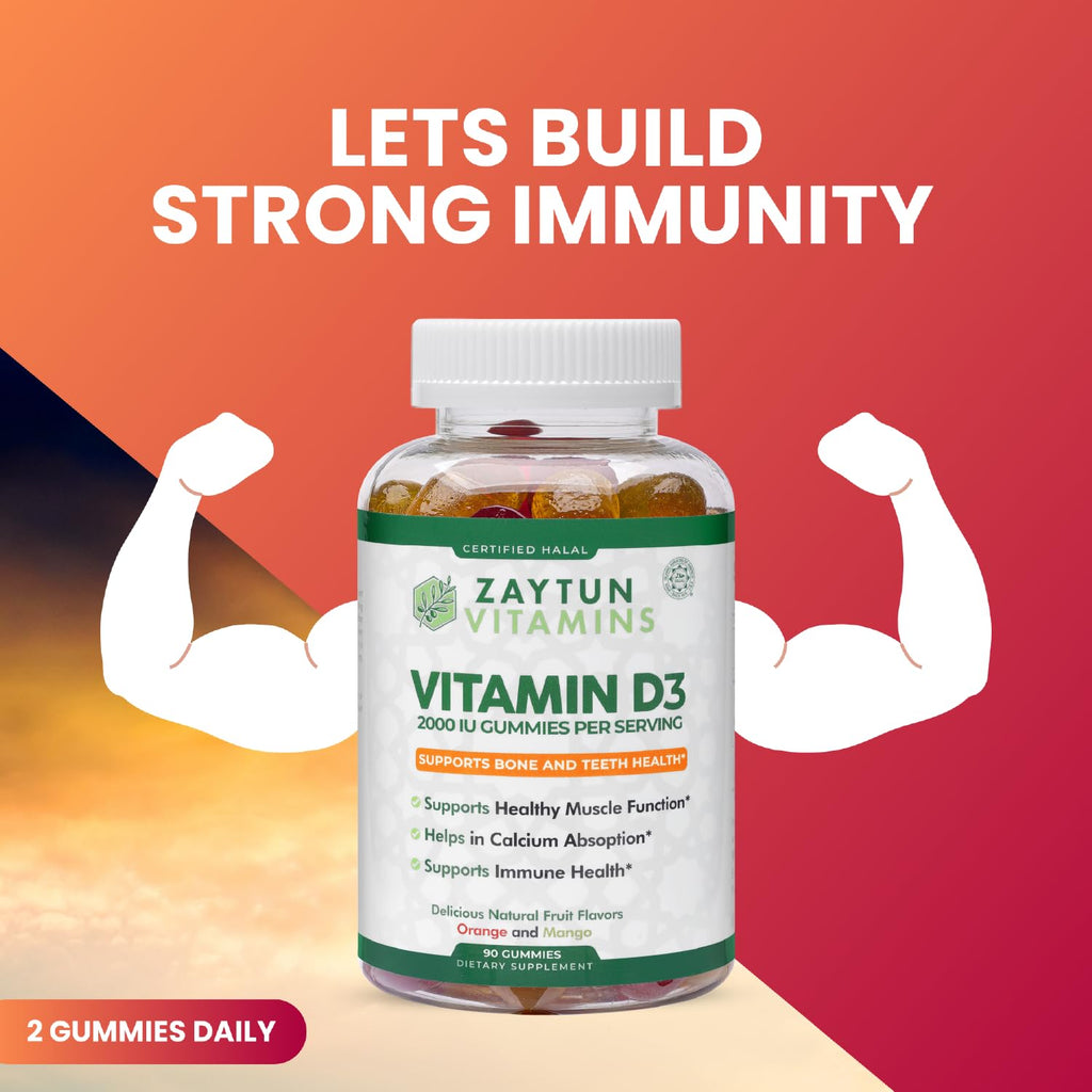Vitamin D3 2000 IU for daily wellness