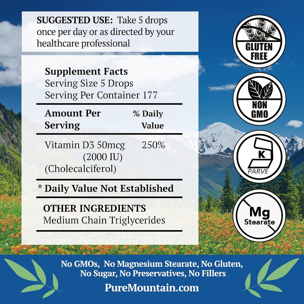 Vitamin D3 2000 IU for immune support