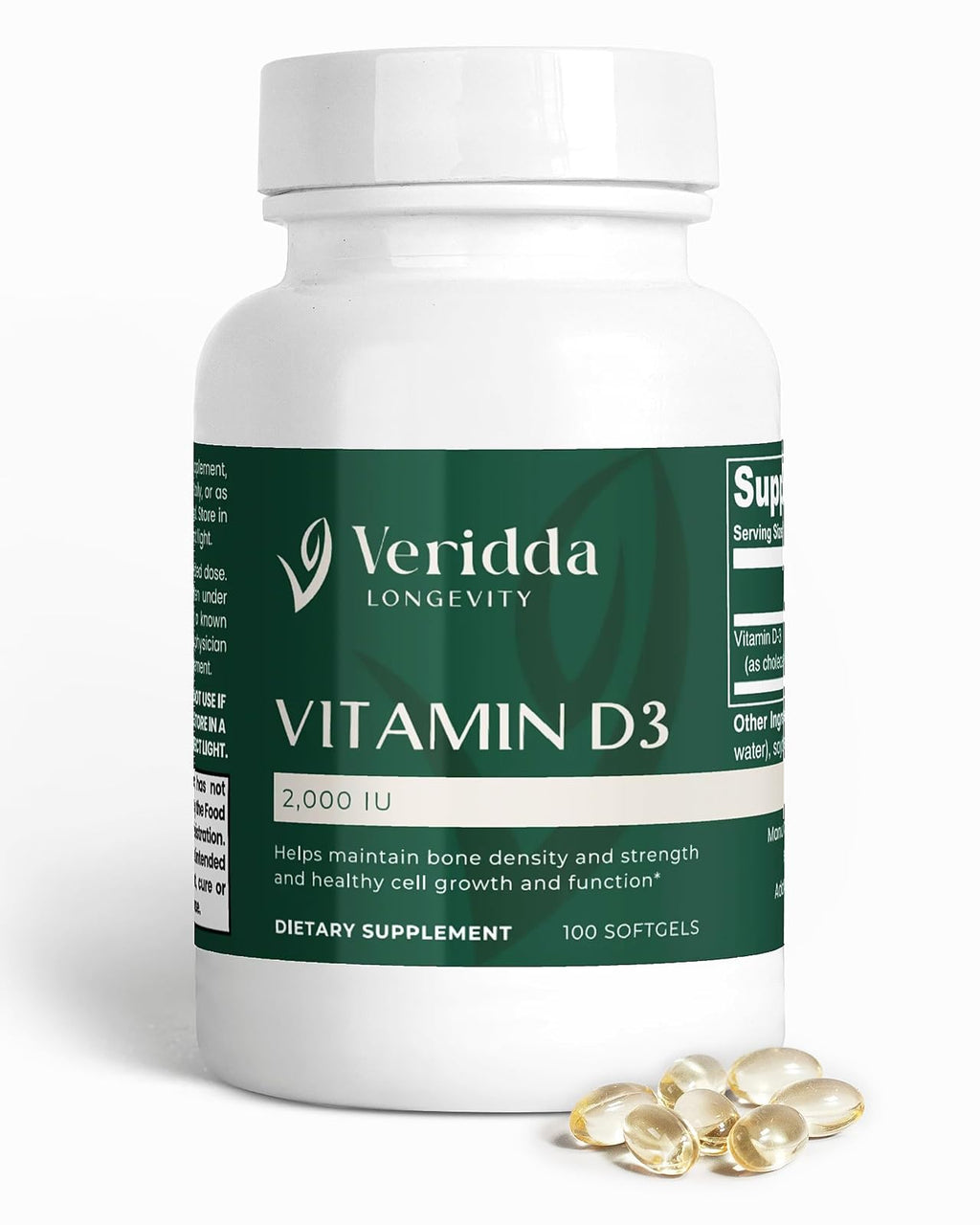 Vitamin D3 2000 IU softgels for immunity
