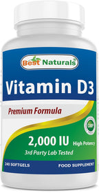 Vitamin D3 2000 IU softgels