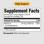 Vitamin D3 25 mcg for immune support