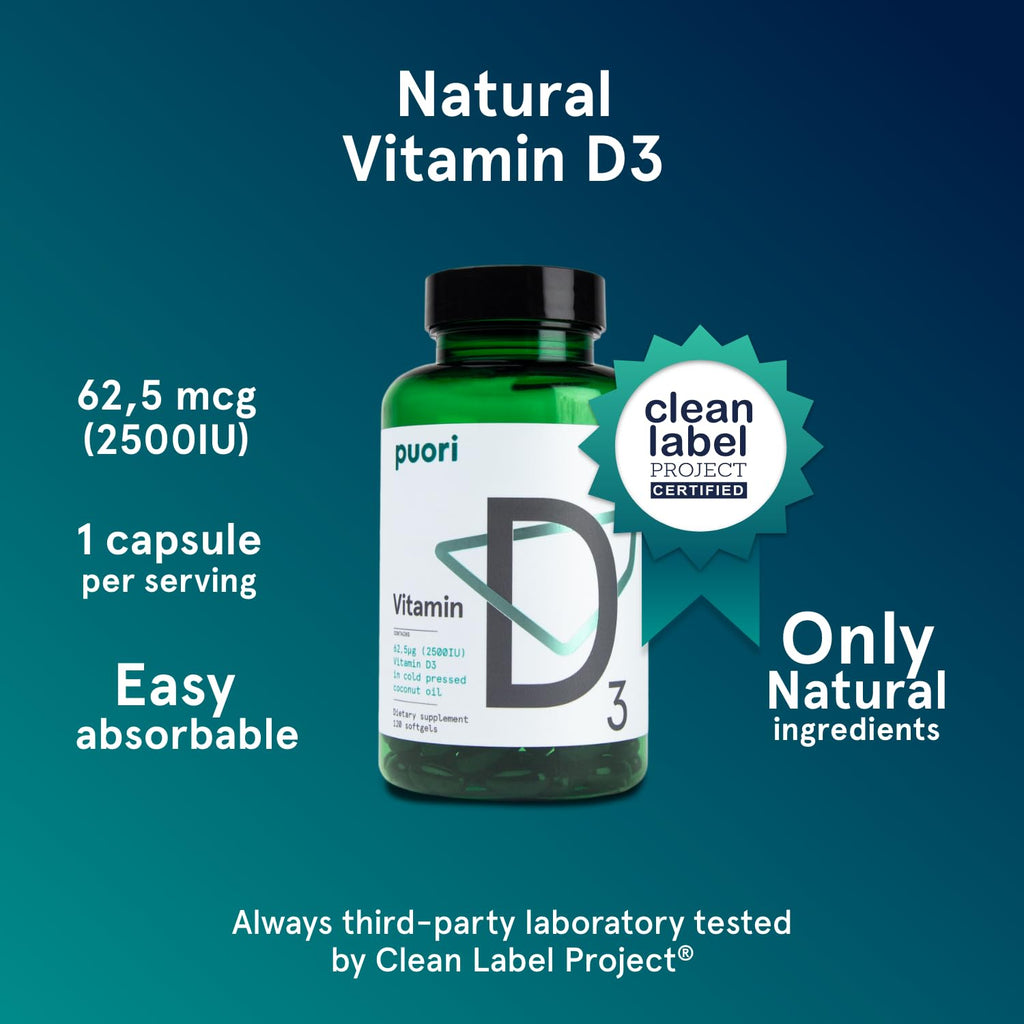 Vitamin D3 2500 IU for bone health