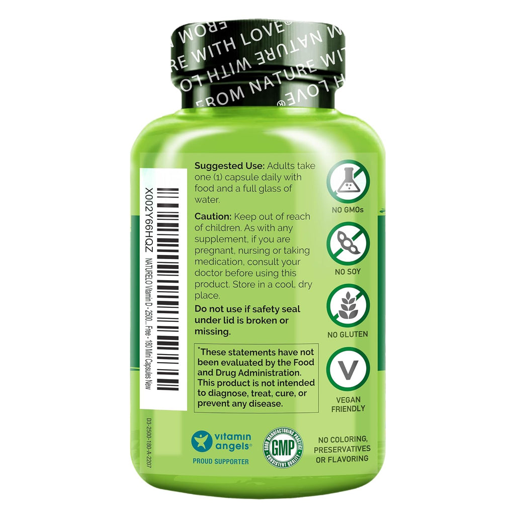 Vitamin D3 2500 IU for overall health