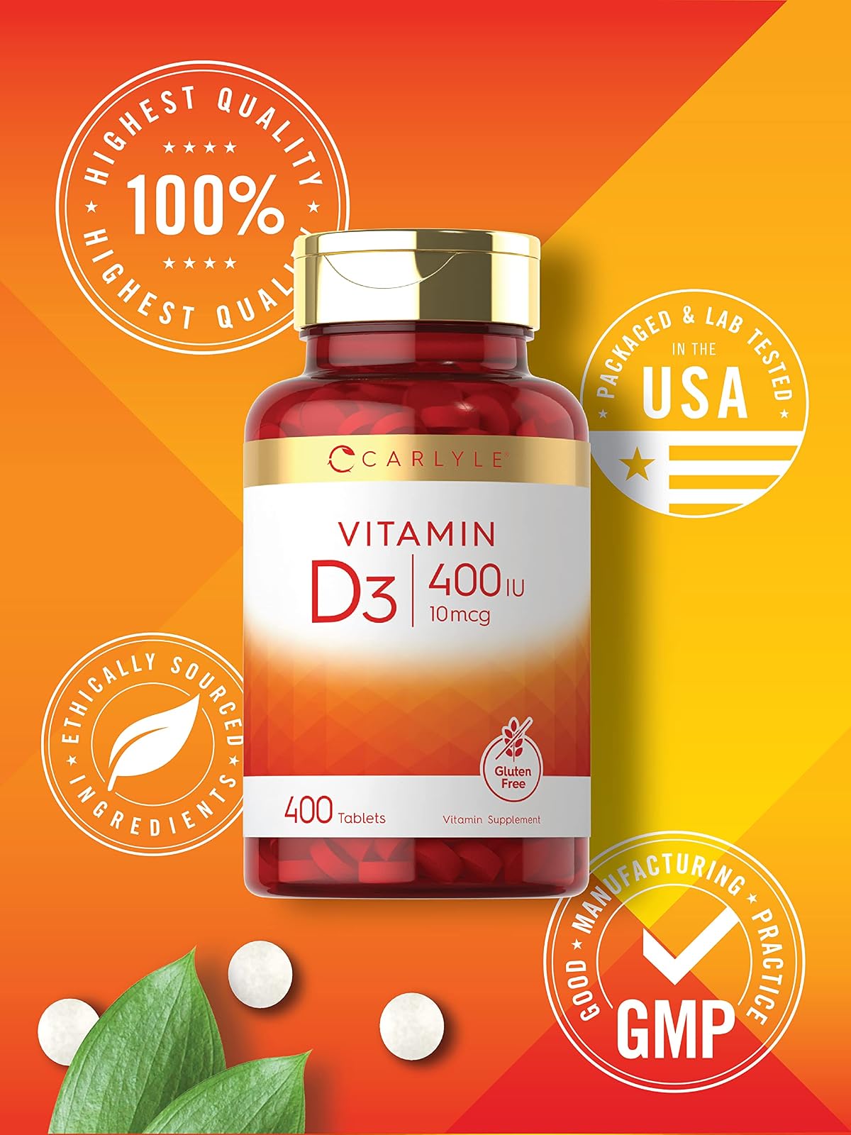 Vitamin D3 400 IU for daily wellness
