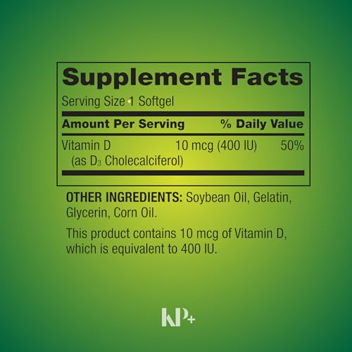 Vitamin D3 400 IU for overall wellness