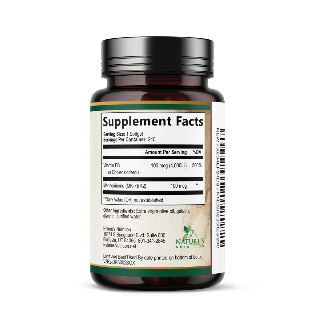 Vitamin D3 4000 IU for better absorption