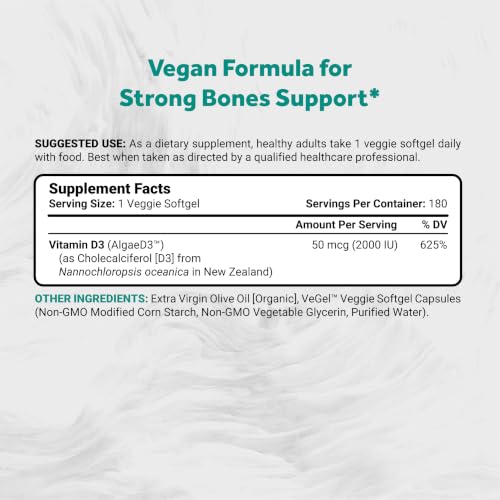 Vitamin D3 50 mcg for bone health