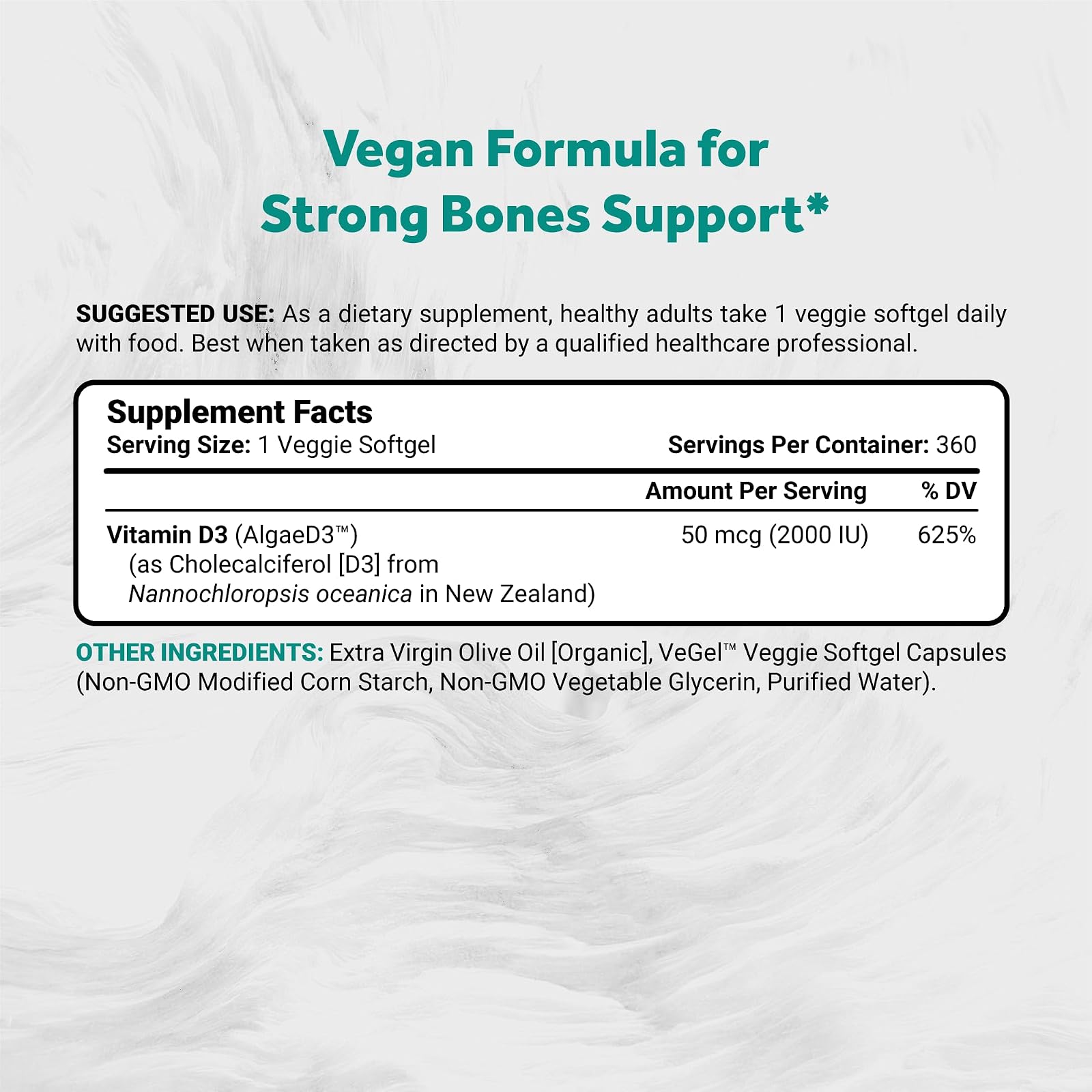 Vitamin D3 50 mcg for immunity