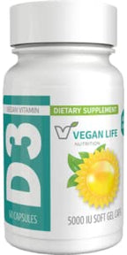Vitamin D3 5000 IU capsules for immunity