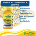 Vitamin D3 5000 IU for bone health