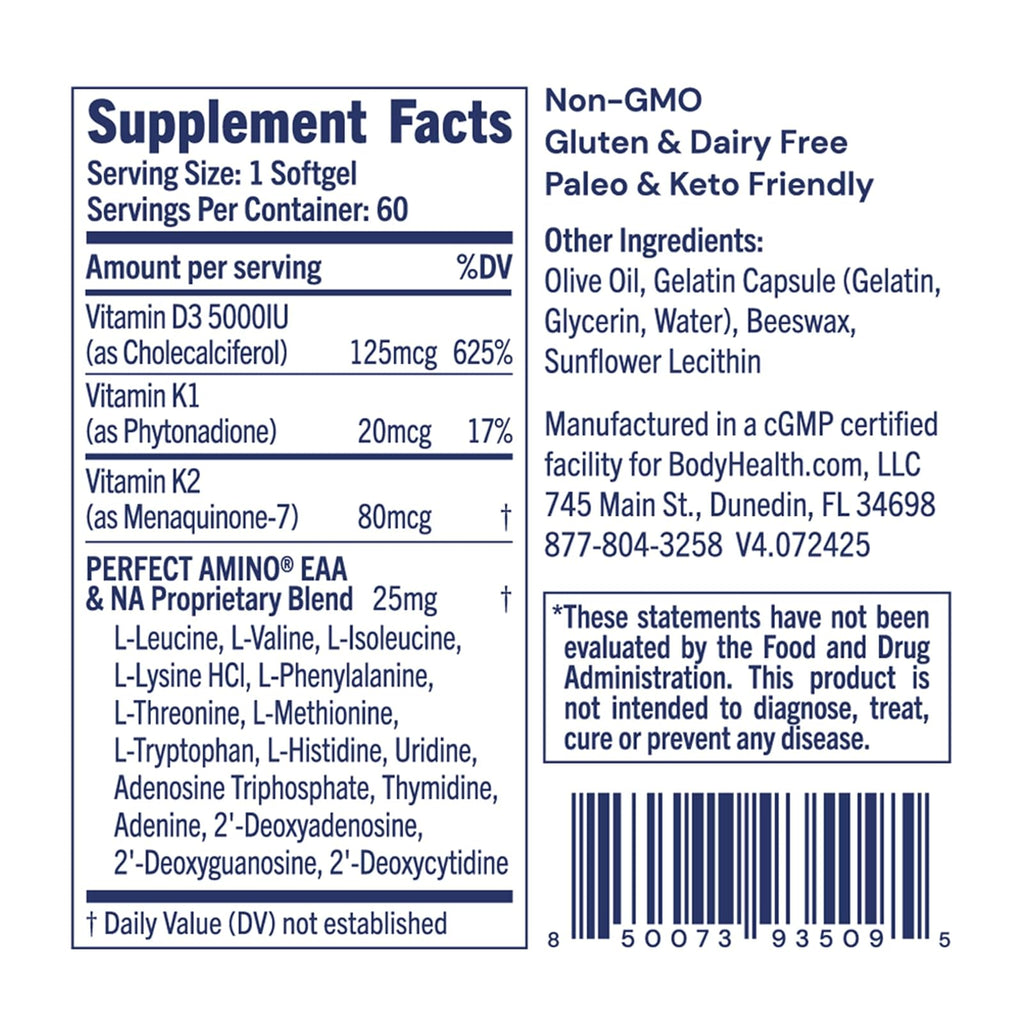 Vitamin D3 5000 IU for bone health