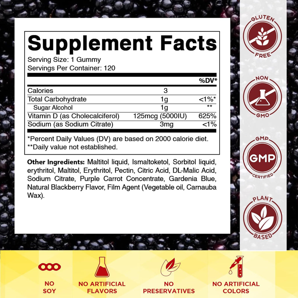 Vitamin D3 5000 IU for bone health
