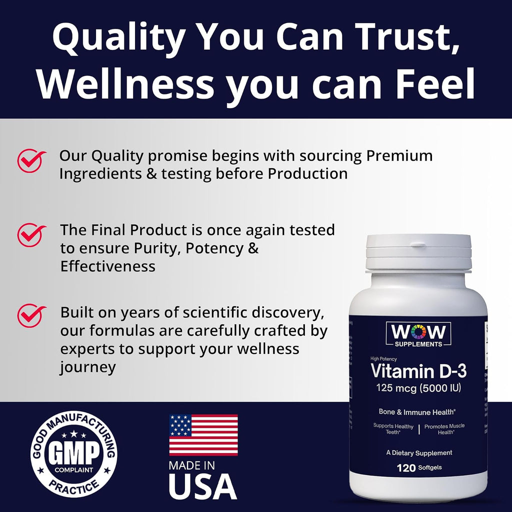 Vitamin D3 5000 IU for bone health
