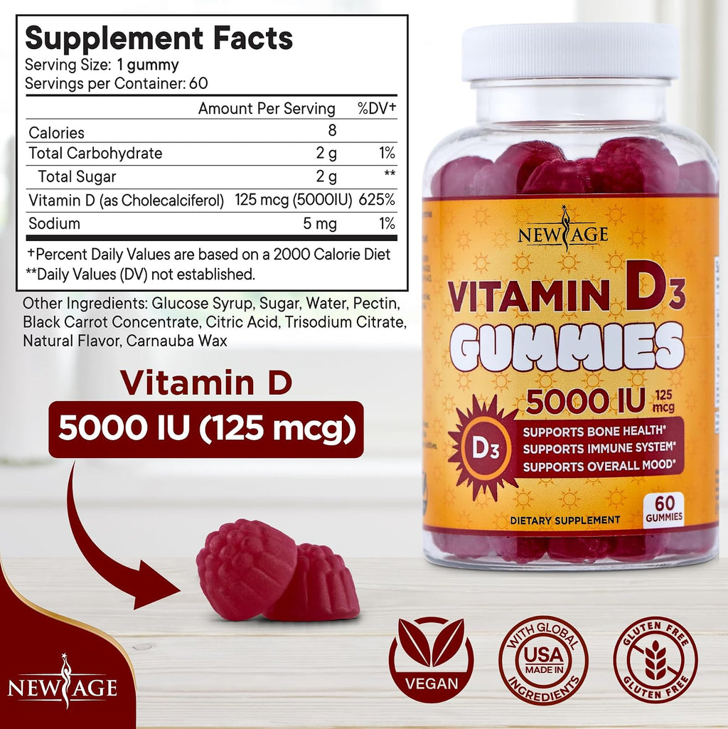 Vitamin D3 5000 IU for bone health