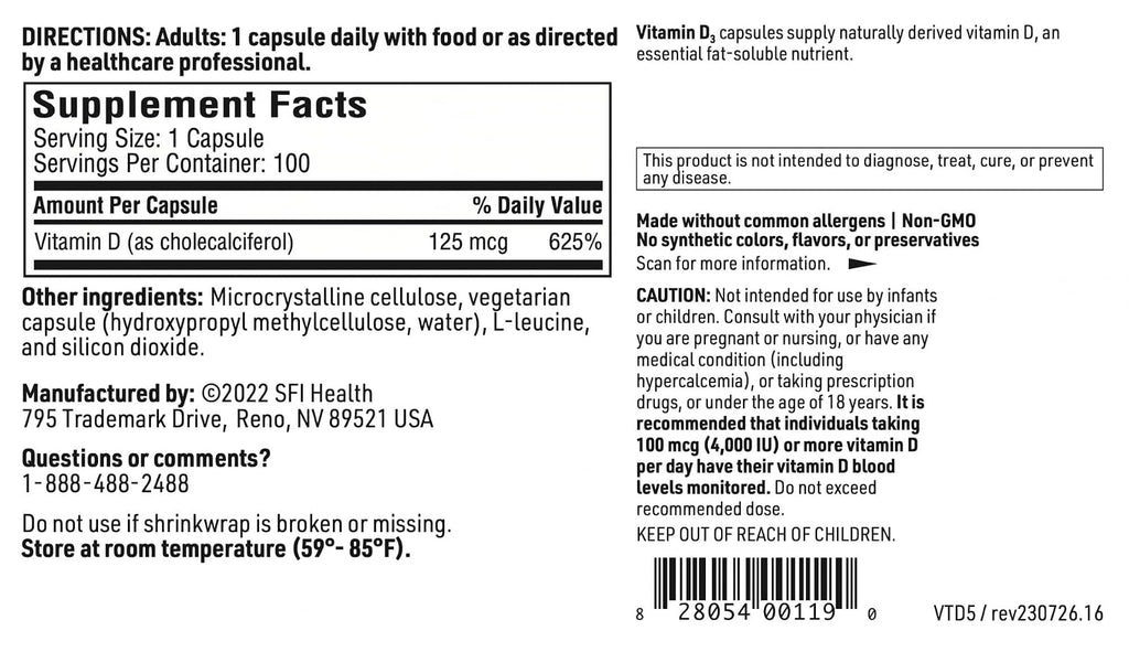 vitamin D3 5000 IU for daily wellness