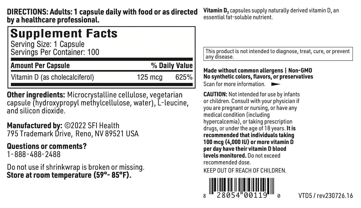 vitamin D3 5000 IU for daily wellness
