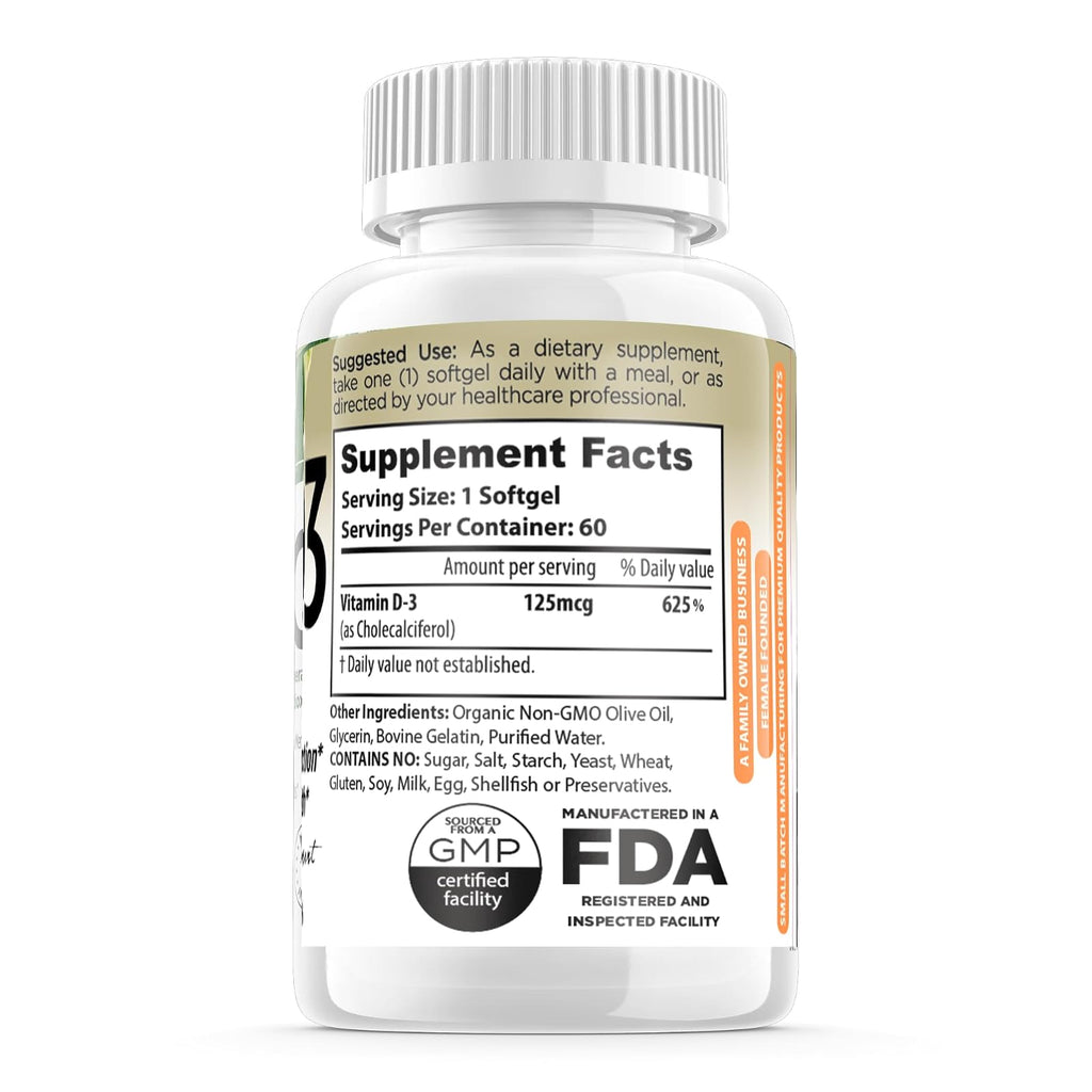 Vitamin D3 5000 IU for immune support