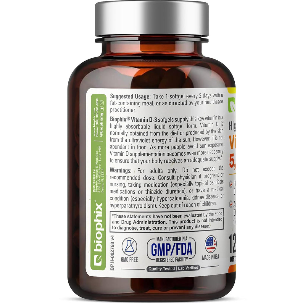 Vitamin D3 5000 IU for immune support
