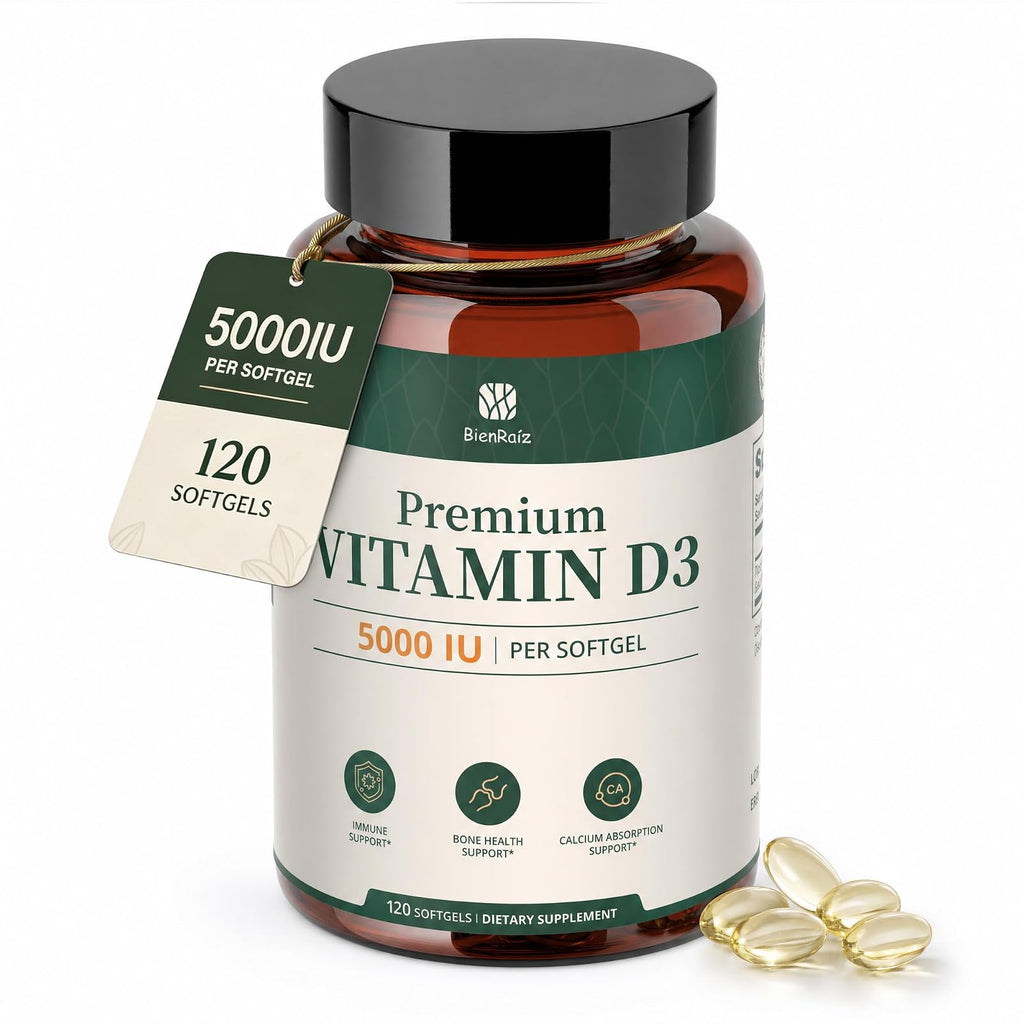 Vitamin D3 5000 IU softgels for immunity