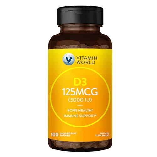 Vitamin D3 5000 IU softgels