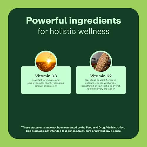 Vitamin D3 5000 IU with K2 benefits