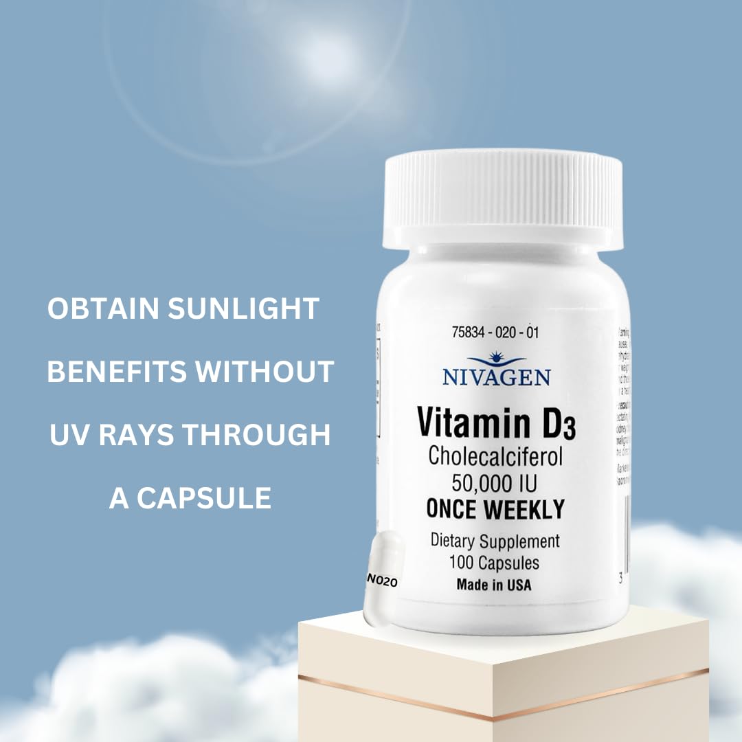 Vitamin D3 50000 IU for energy boost