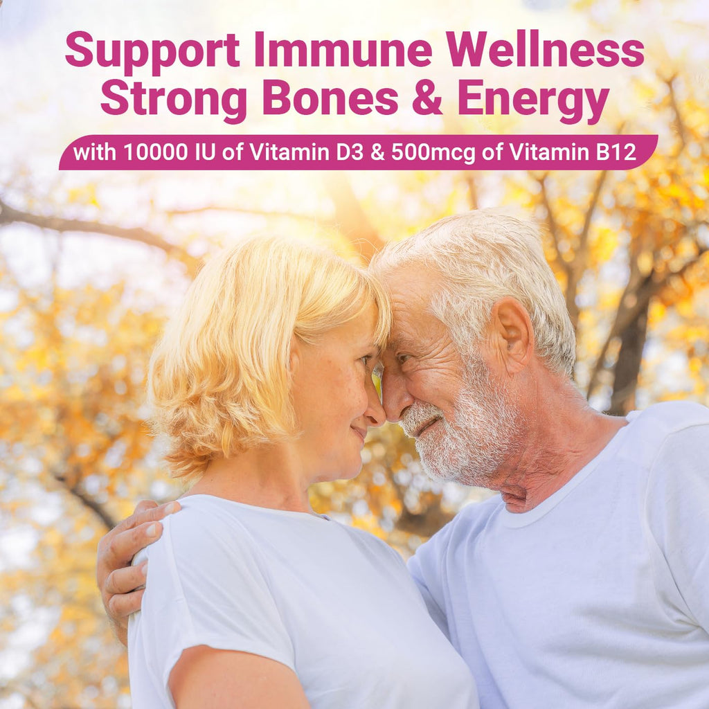Vitamin D3 and B12 combo for wellness