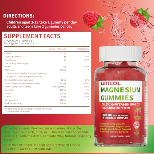 vitamin D3 and B6 enriched gummies