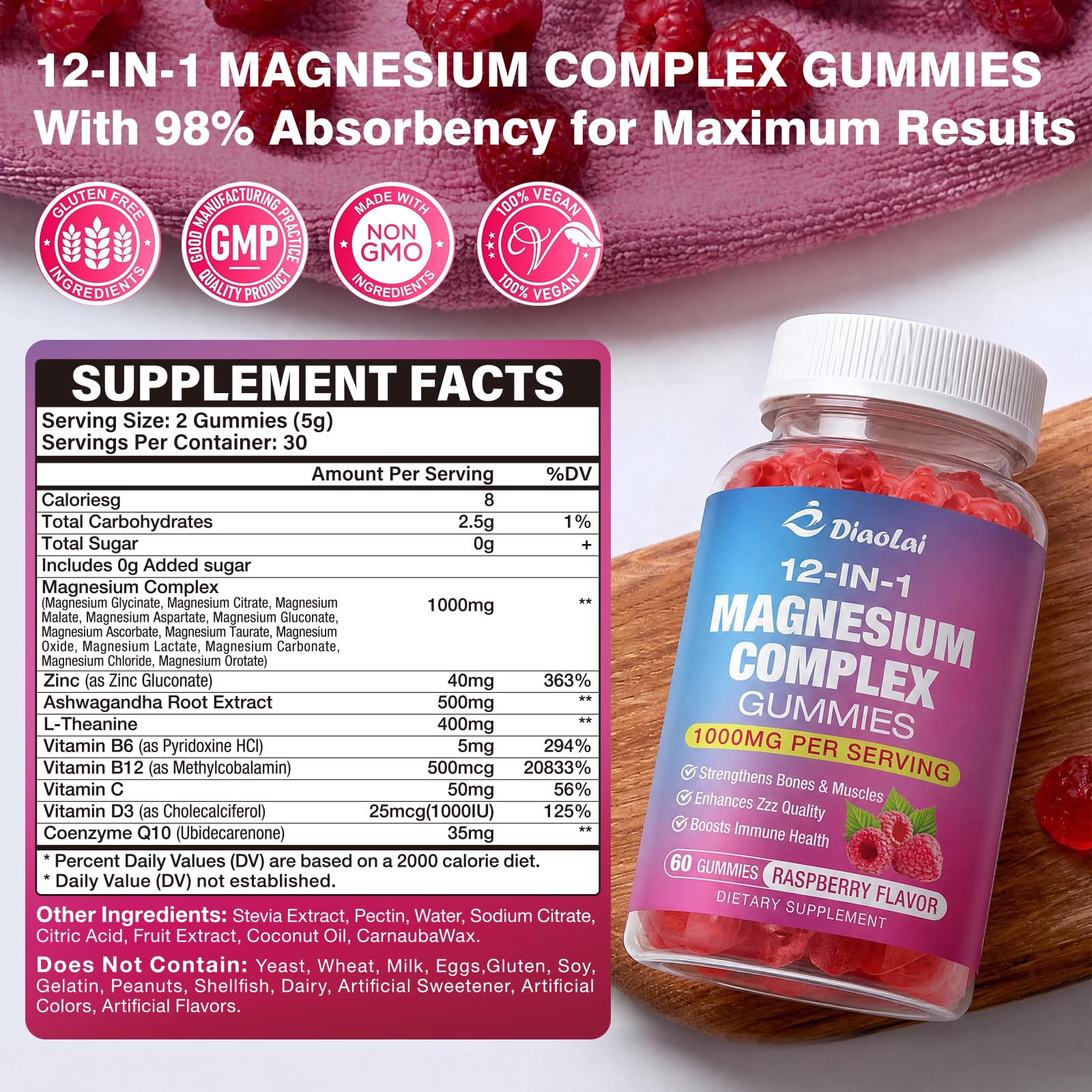 Vitamin D3 and B6 support