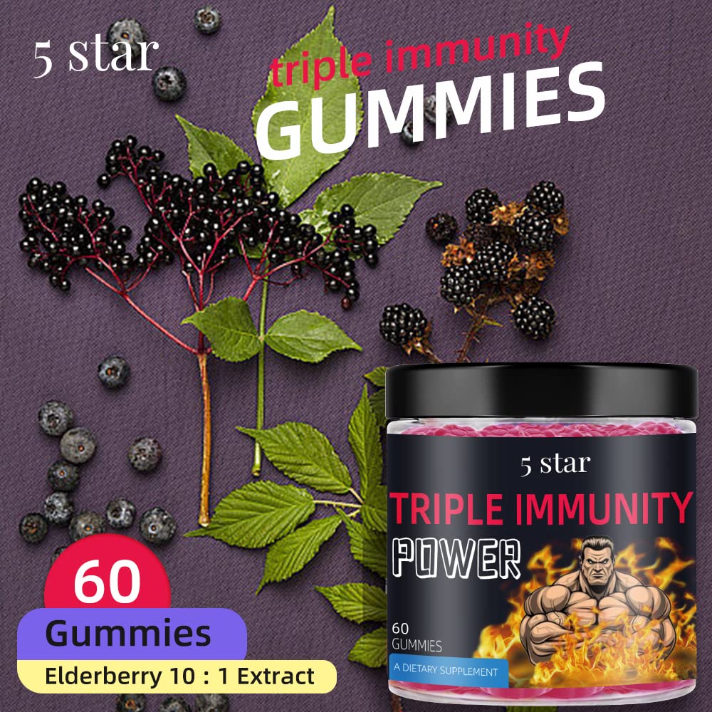 Vitamin D3 and C with elderberry