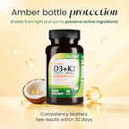 Vitamin D3 and K2 benefits