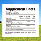 Vitamin D3 and K2 benefits