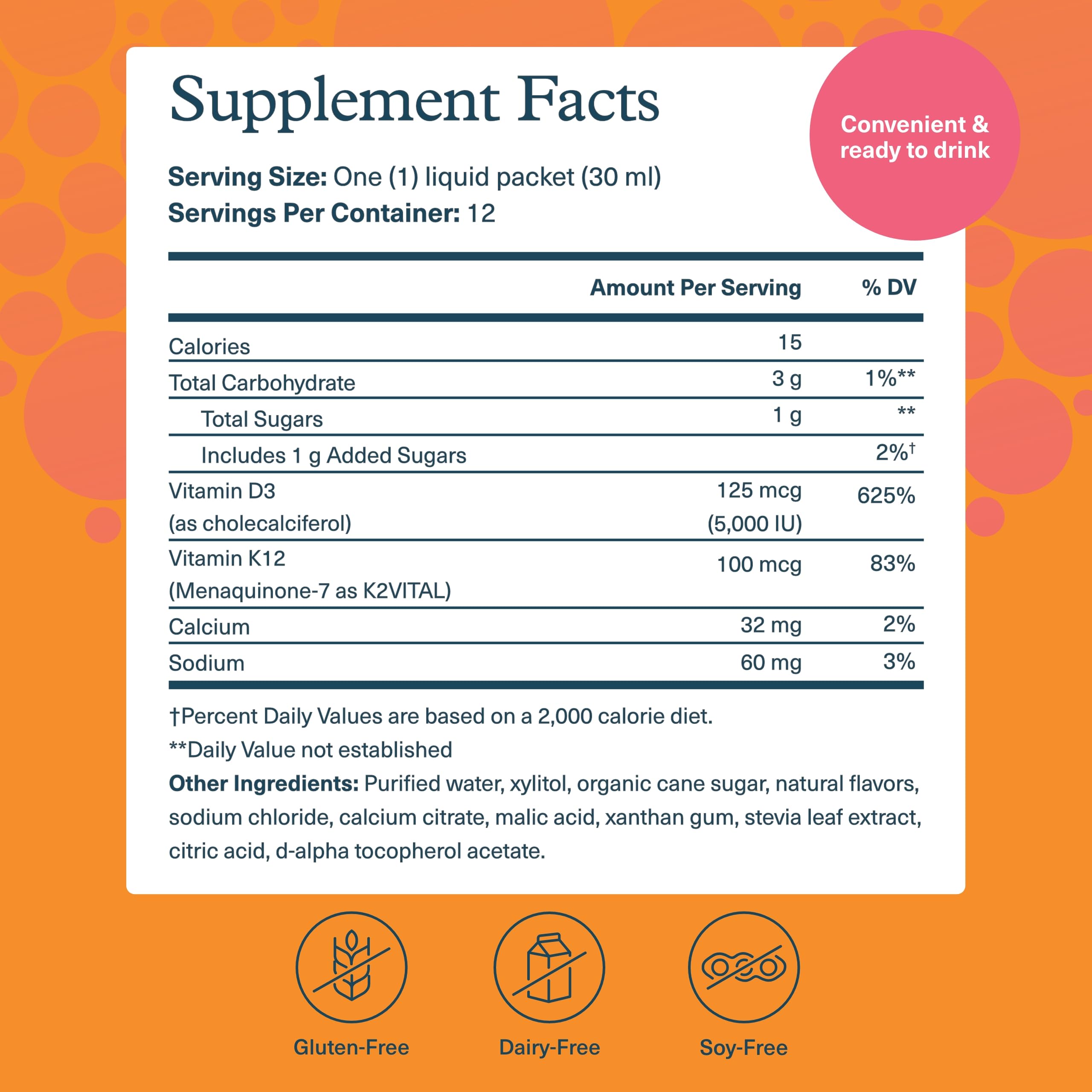 Vitamin D3 and K2 calcium benefits