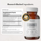 Vitamin D3 and K2 enhanced calcium complex