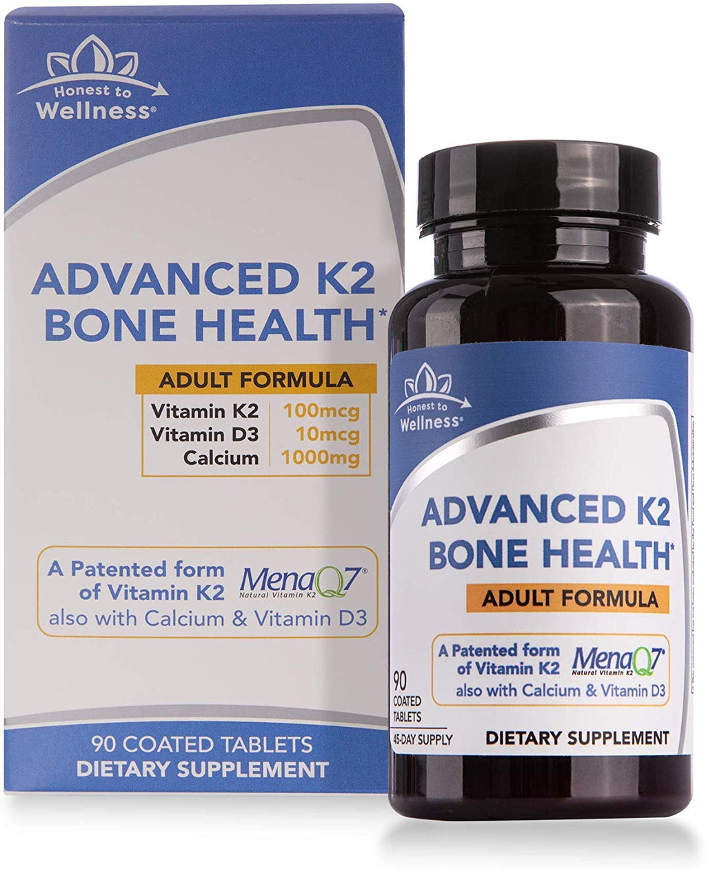 Vitamin D3 and K2 for bones