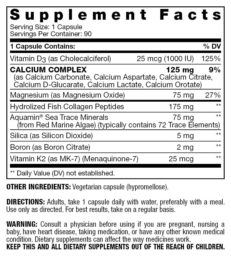 Vitamin D3 and K2 for bones