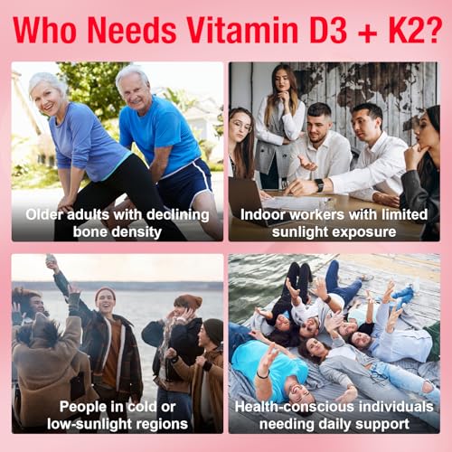 Vitamin D3 and K2 for heart support
