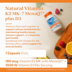 Vitamin D3 and K2 supplement benefits
