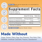 Vitamin D3 and K2 supplement capsules