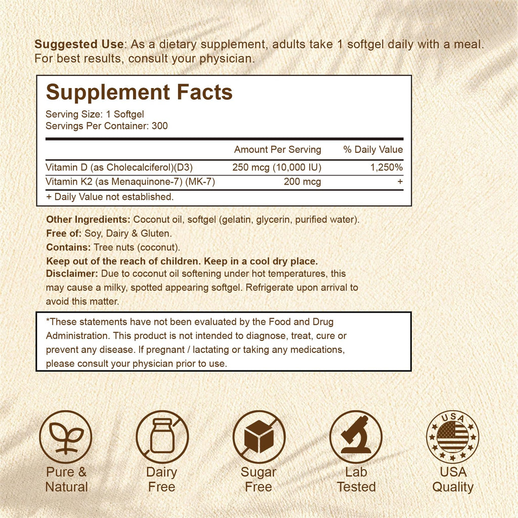vitamin D3 and K2 synergy
