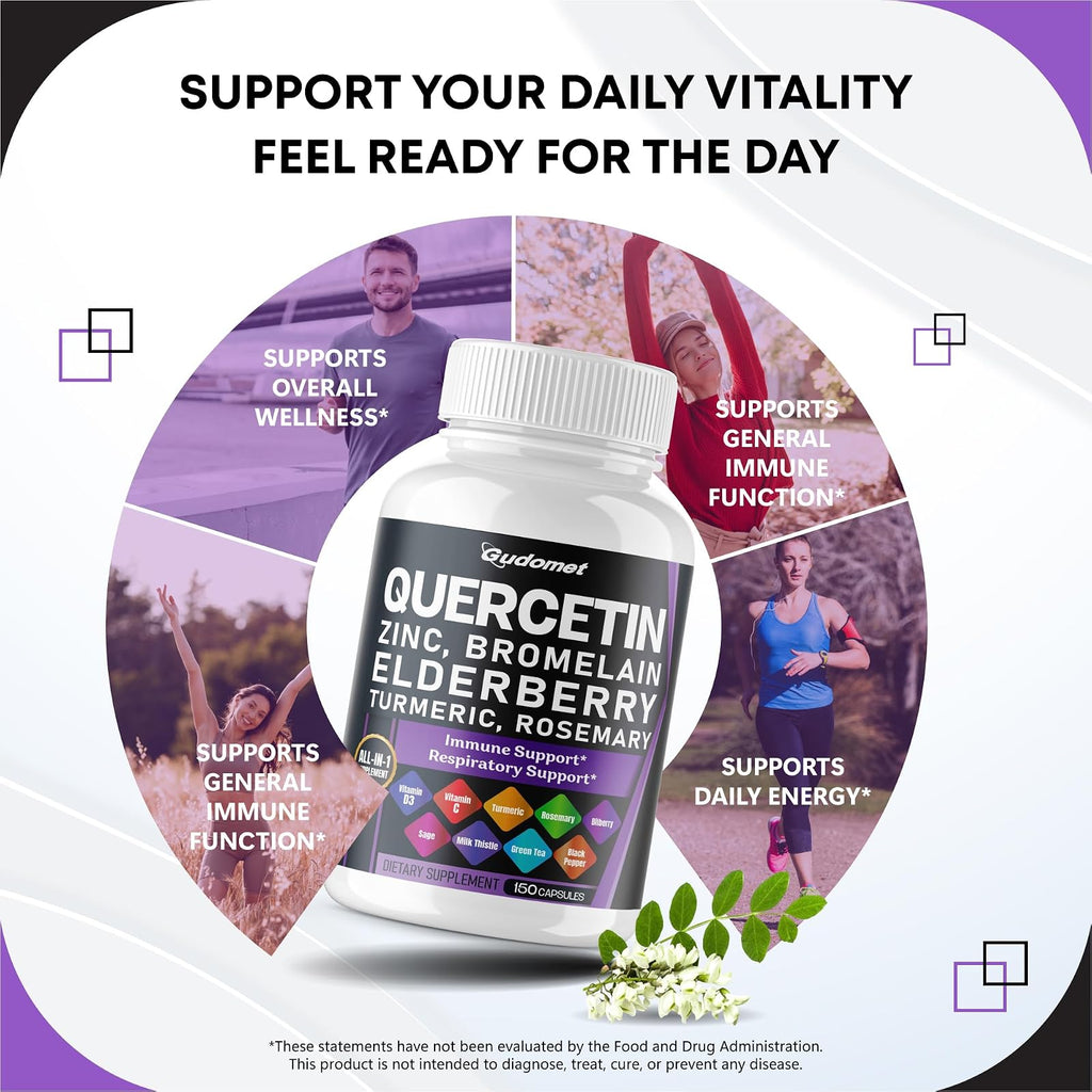 Vitamin D3 and quercetin synergy