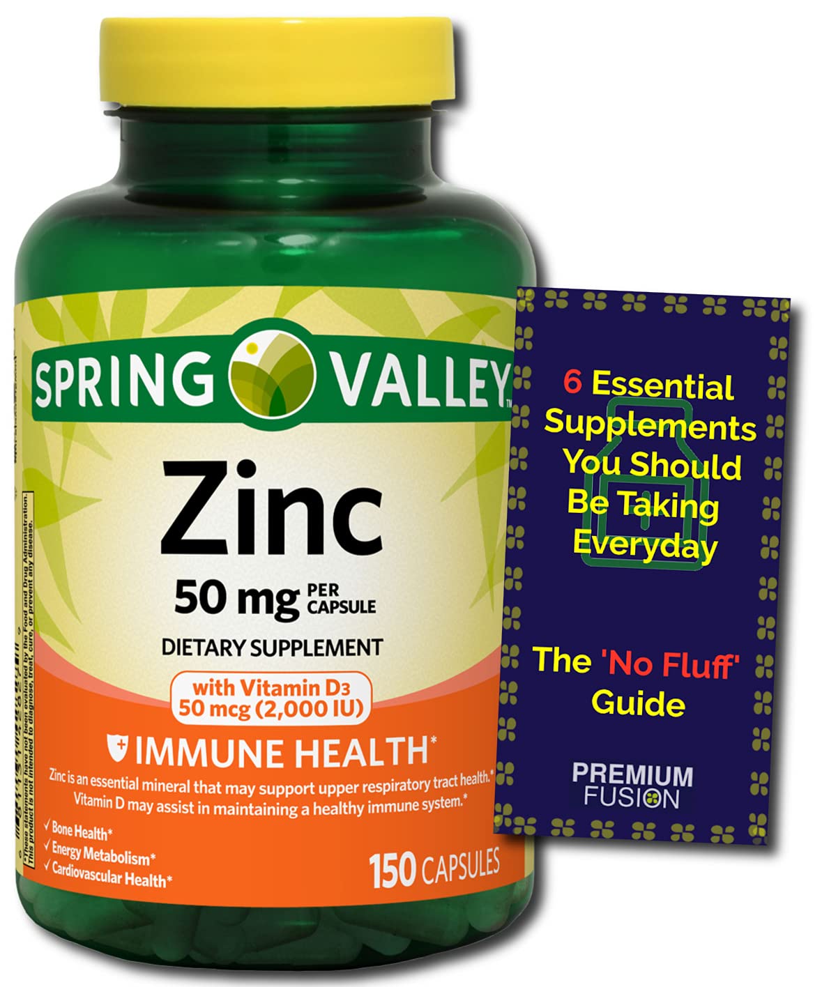 Vitamin D3 and zinc capsules