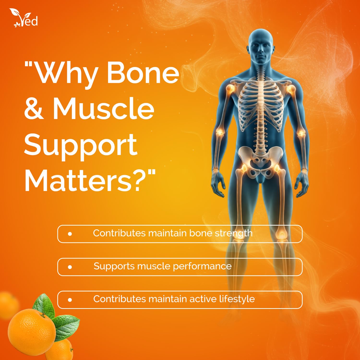 Vitamin D3 and zinc for strong bones