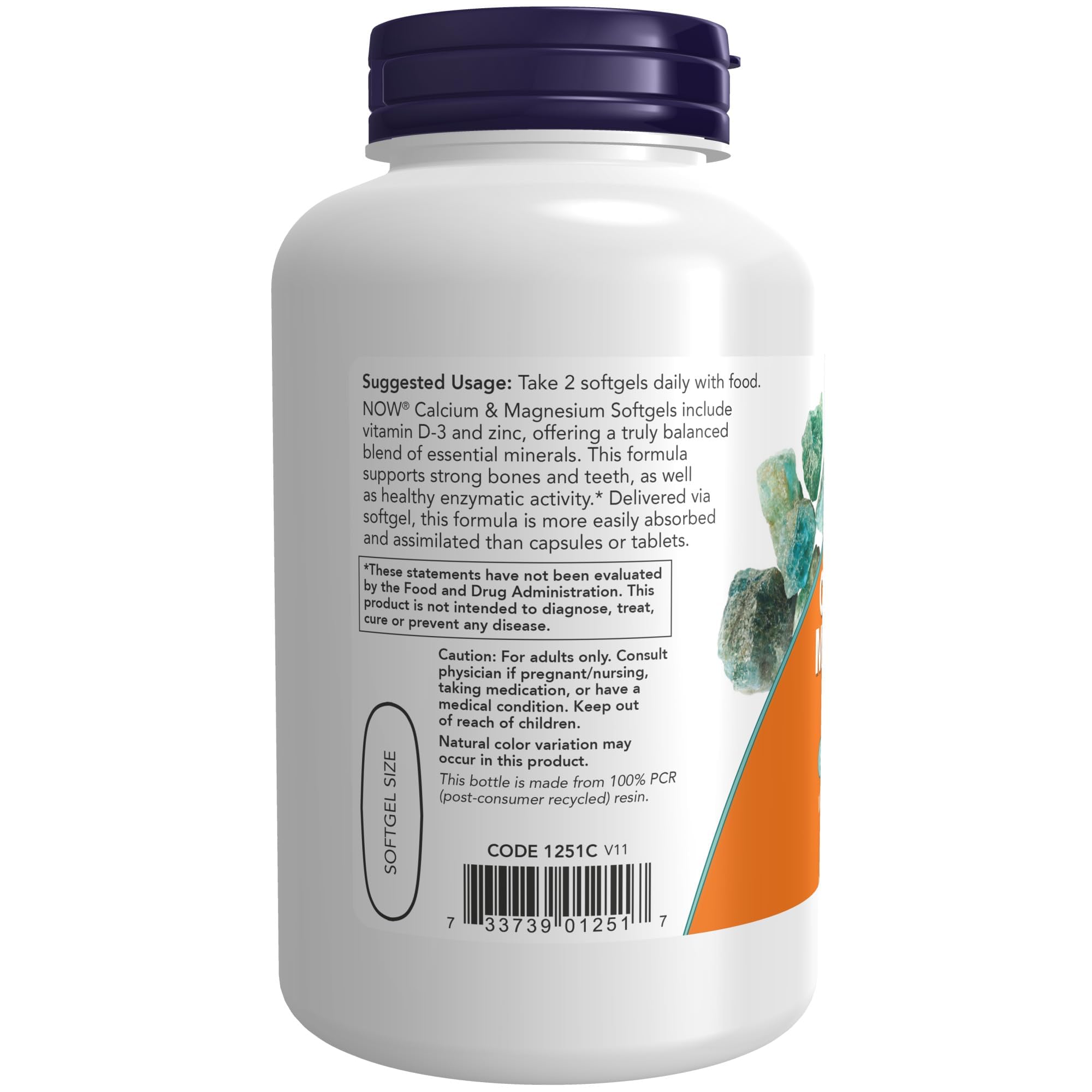 Vitamin D3 benefits in calcium softgels