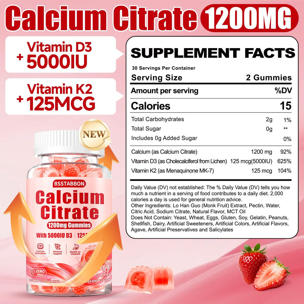 Vitamin D3 calcium citrate supplement